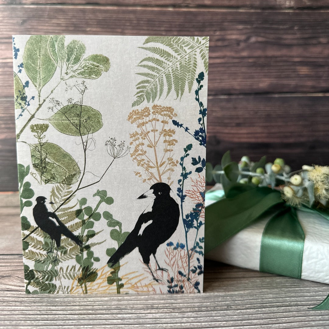 Greeting Card Magpies | Trudy Rice Collection